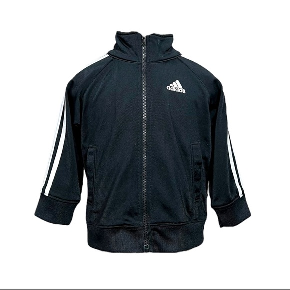 adidas | Jackets & Coats | Adidas Infant Black Full Zip Trefoil Jacket 8 Mos | Poshmark